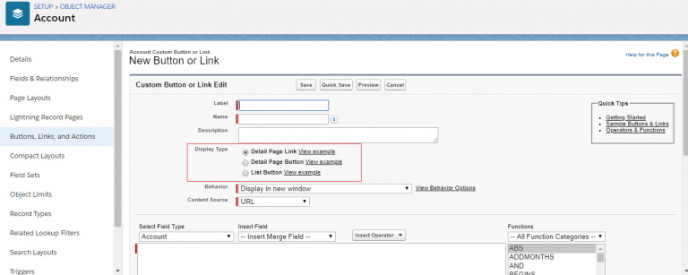 Part I - 6.Types of Buttons in Salesforce