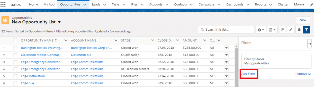 How to Create List View in Salesforce Lightning