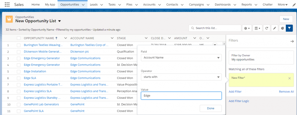 How to Create List View in Salesforce Lightning
