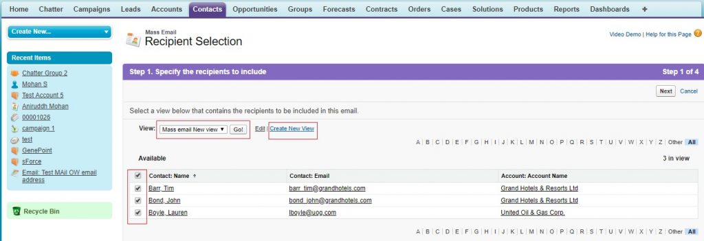 How to Send Mass Email in Salesforce