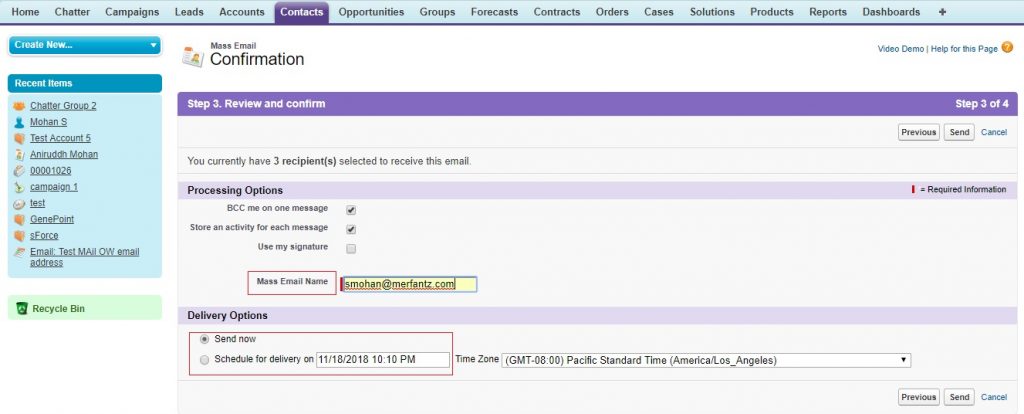 How to Send Mass Email in Salesforce