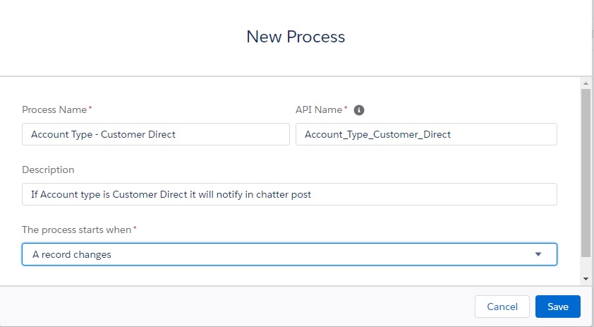 How to Make Chatter Post from Process Builder in Salesforce