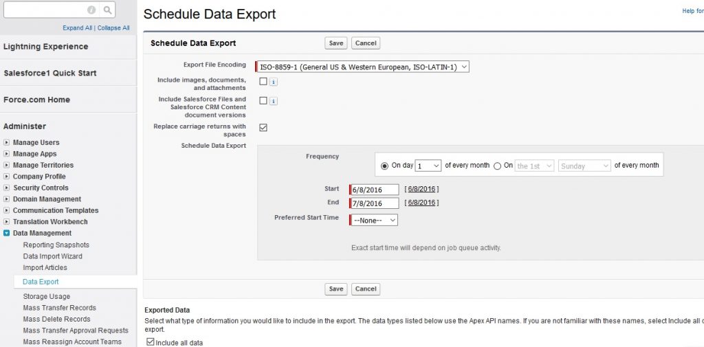 How to Export Data in Salesforce?