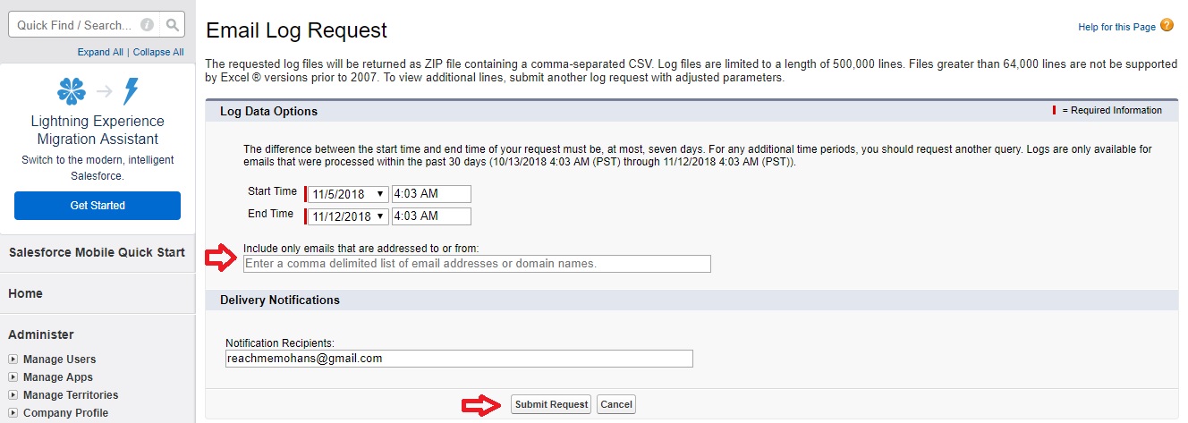 How to Get the Email Logs in Salesforce