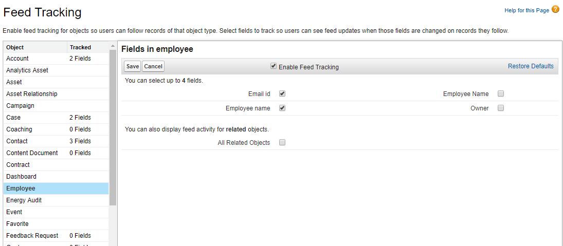 How to Set Feed Tracking in Salesforce