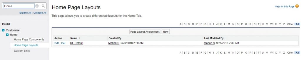 How to Setup Home Page Layout in Salesforce