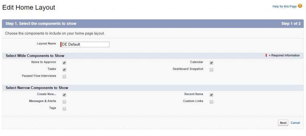 How to Setup Home Page Layout in Salesforce