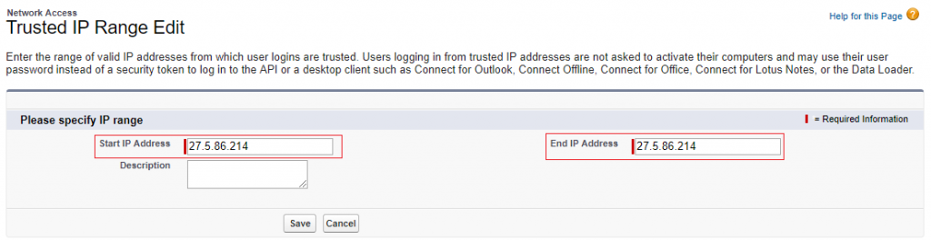 How to Restrict Users Login IP Ranges in Salesforce