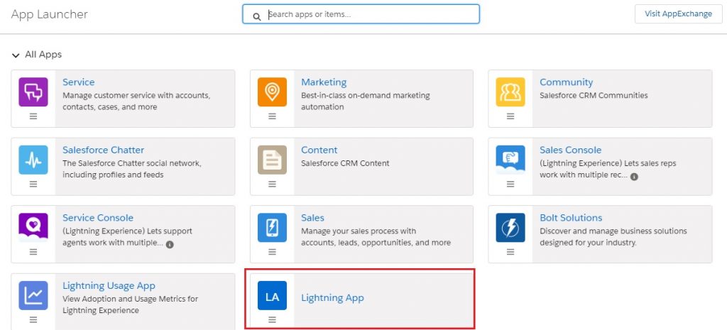 How to Create Lightning App in Salesforce
