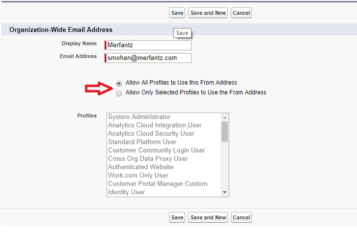 How to Add Organization Wide Email Address in Salesforce