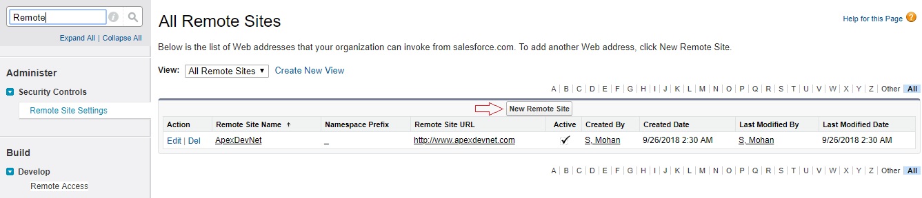 Importance of Remote Site Setting in Salesforce