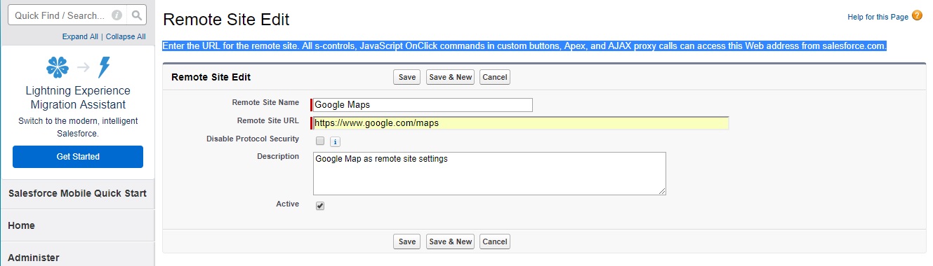 Importance of Remote Site Setting in Salesforce