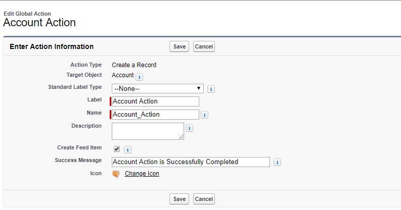 How To Create A Global Quick Actions In Salesforce