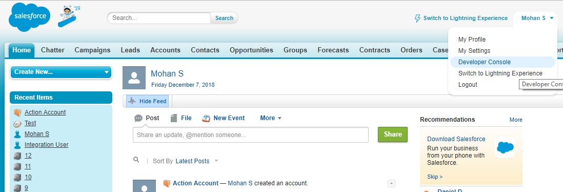 How to Change Salesforce User Login Password Through Developer Console