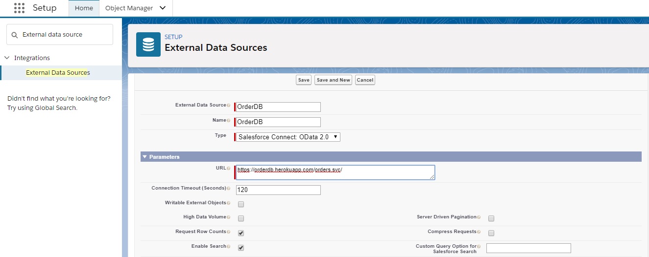 How to Setup Salesforce Connect in Salesforce