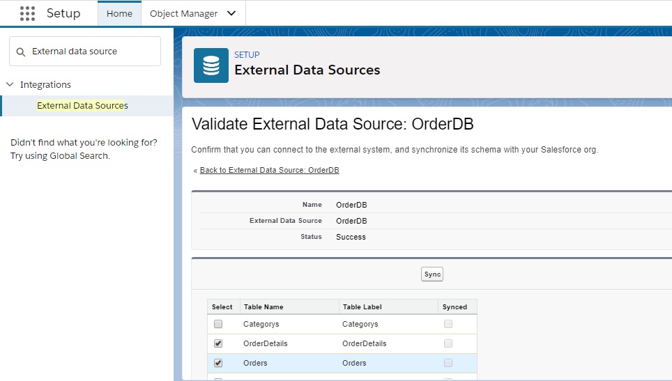 How to Setup Salesforce Connect in Salesforce