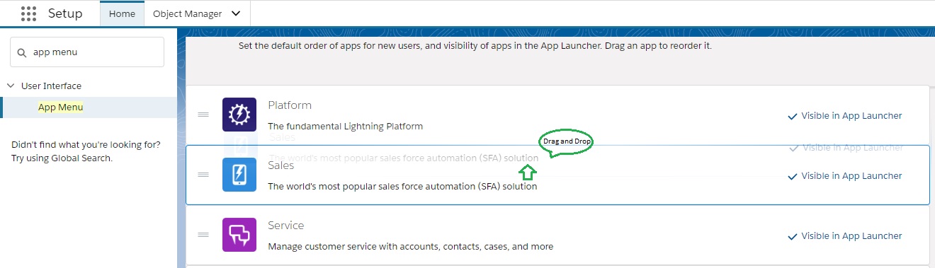 How to Reorder the App Menu in Salesforce