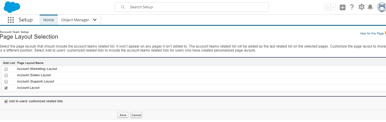 How to Setup Account Teams in Salesforce