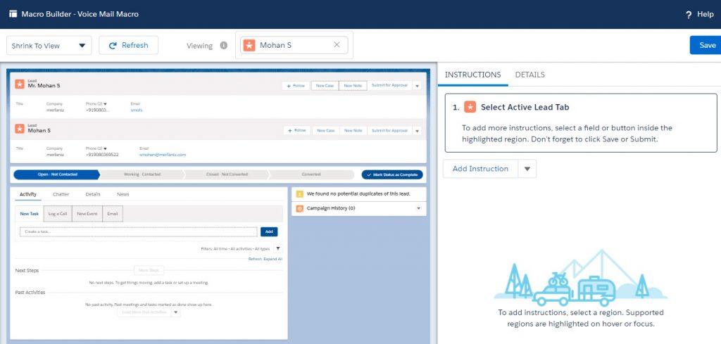 Overview of Macros in Salesforce
