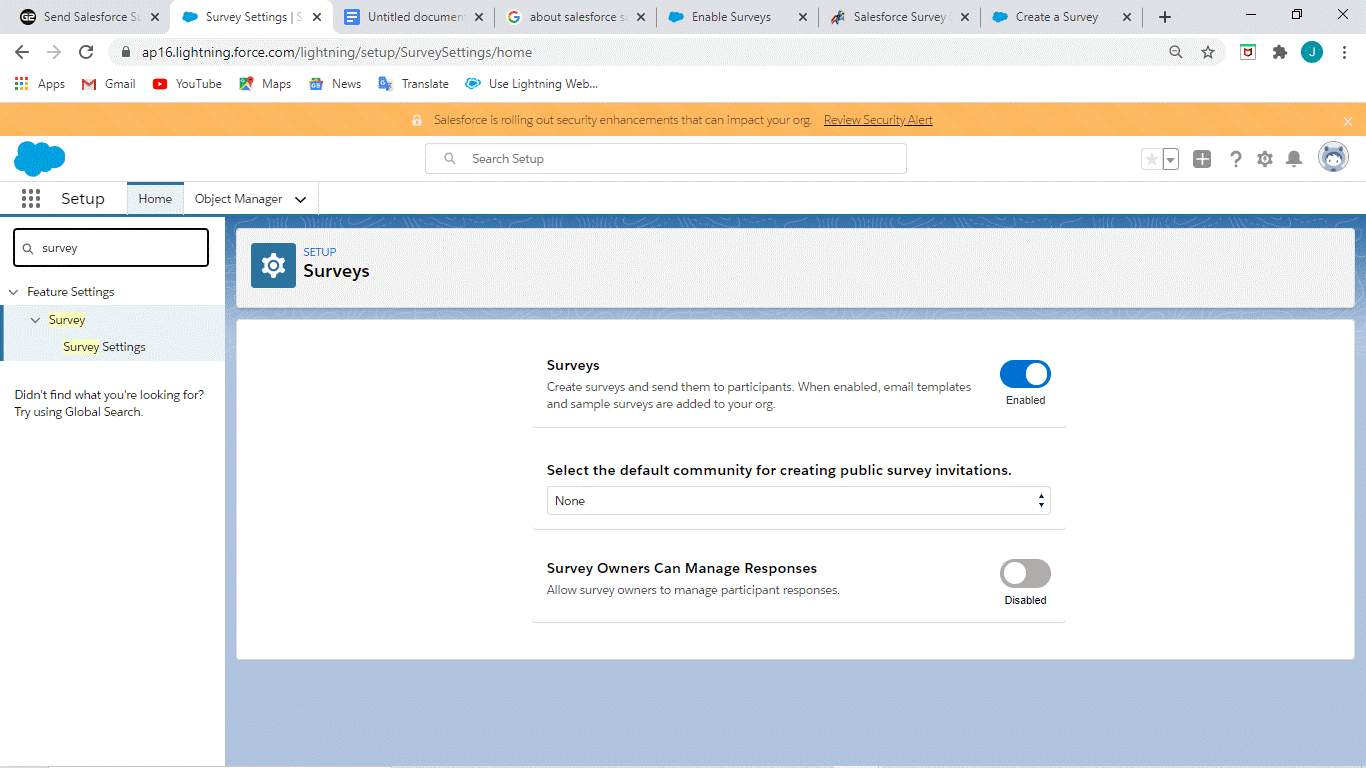 How to Create the Survey in Salesforce