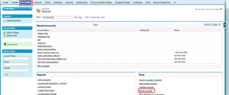 How to Merge Duplicate Accounts in Salesforce Classic and Lightning