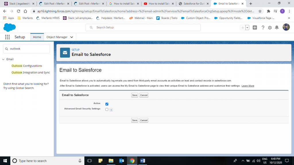 How to Configure Salesforce in Outlook