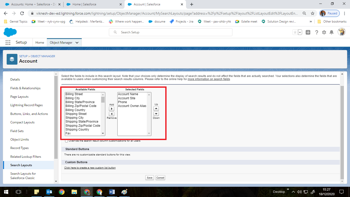 How to add Fields on Recently Viewed List