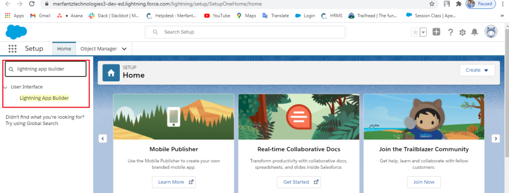 How to create our own Lightning launch pad in salesforce