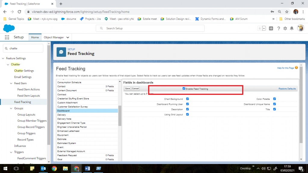 How to Share a snapshot of a Dashboard in Salesforce Lightning