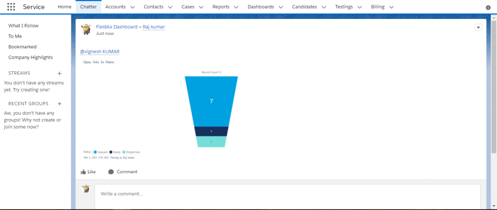 How to Share a snapshot of a Dashboard in Salesforce Lightning