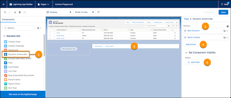 How To Create A Dynamic Actions Bar In Salesforce 4385