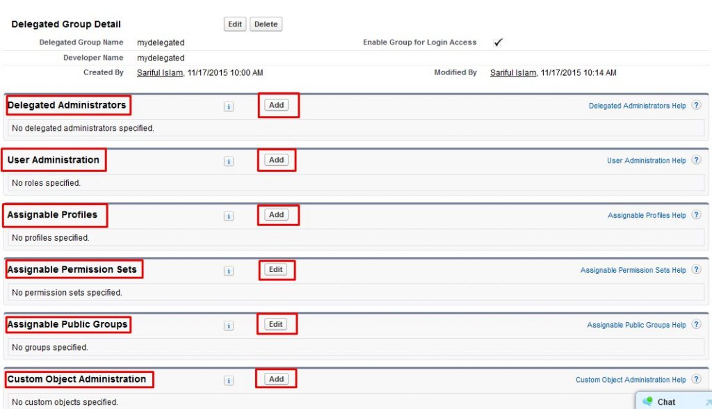 How to Enable delegation Management in Salesforce