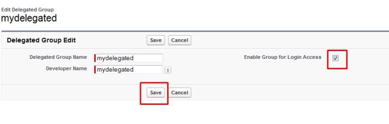 How to Enable delegation Management in Salesforce