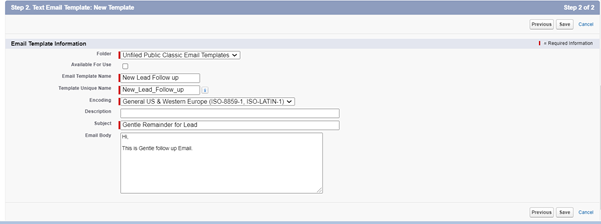 How to create custom Email template in Salesforce