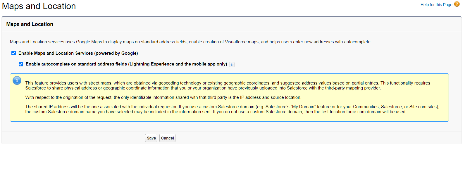 How To Enable Autocomplete On Standard Address Fields In Salesforce