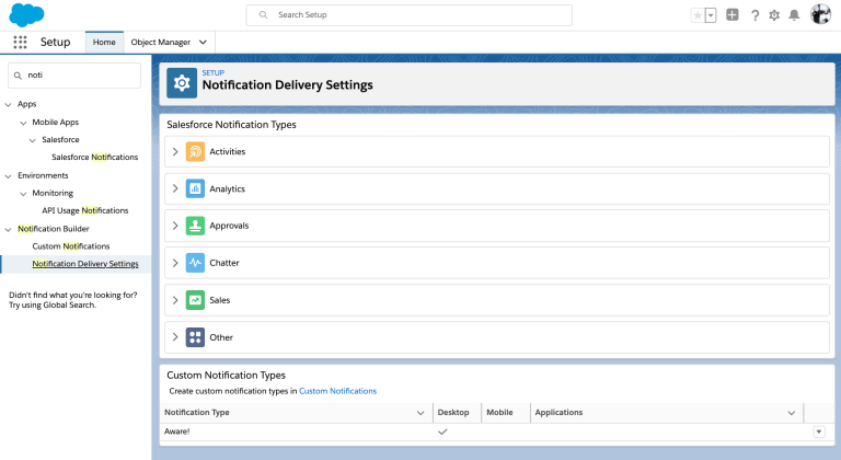 How To Send Custom Notification From Salesforce 7107
