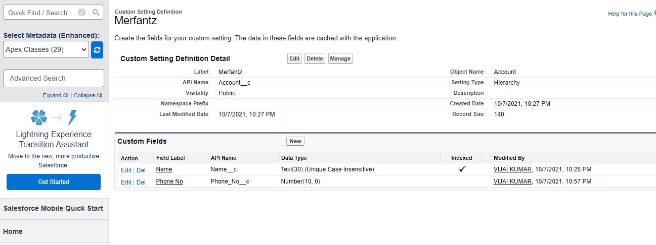 How to Create Custom Settings in Salesforce