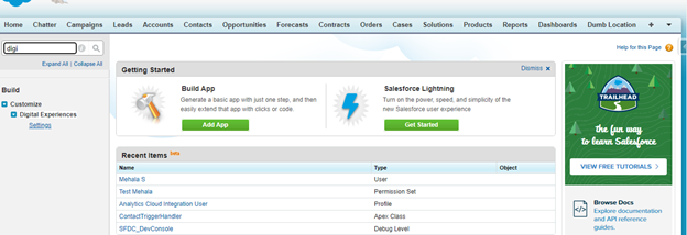 How to Enable Digital Experiences in Salesforce