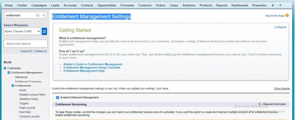 How to Setup Entitlement and Milestone in Salesforce