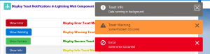 How to Display Toast Notifications in Salesforce Lightning Web Component
