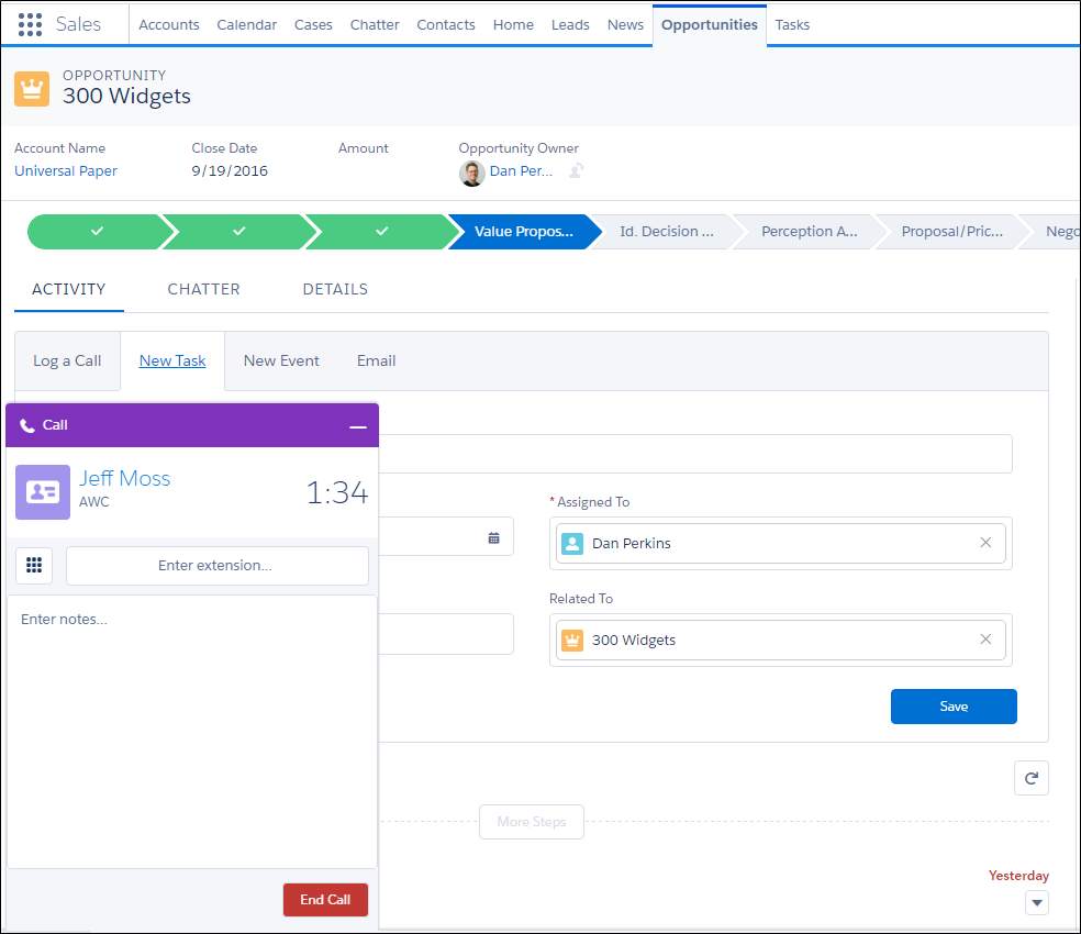 How to Use Sales Dialer Telephony Features in Salesforce