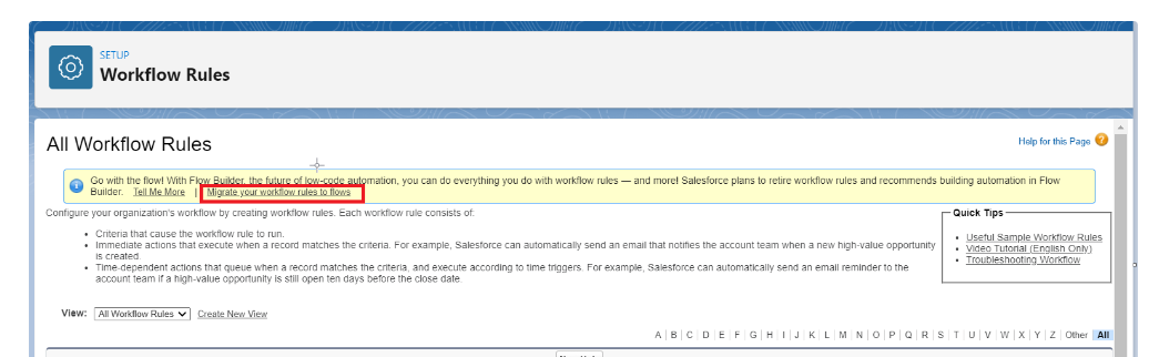 Salesforce Spring Release 2022 Migrate To Flow Tool Beta