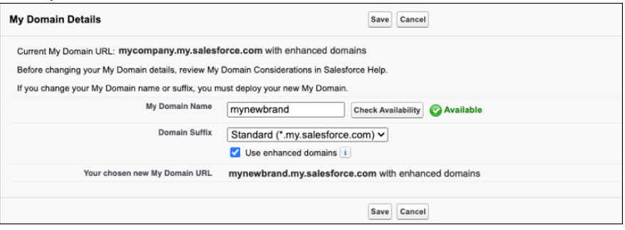 Overview of Salesforce Enhanced Domains