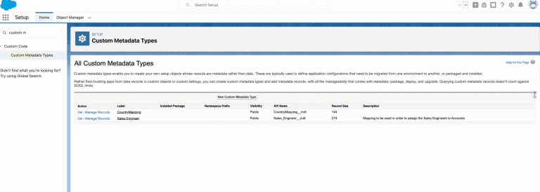 Getting Started With Custom Metadata Types In Salesforce Merfantz 7115