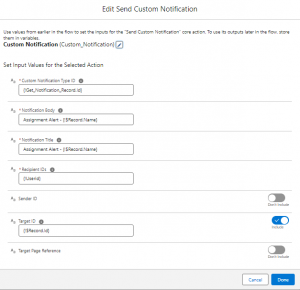 Send Custom Notification using Flow Builder