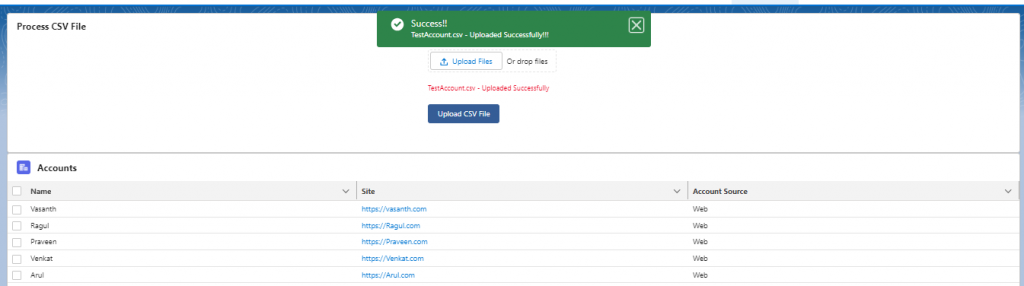 Create Records using CSV File in LWC Create Records using CSV File in LWC